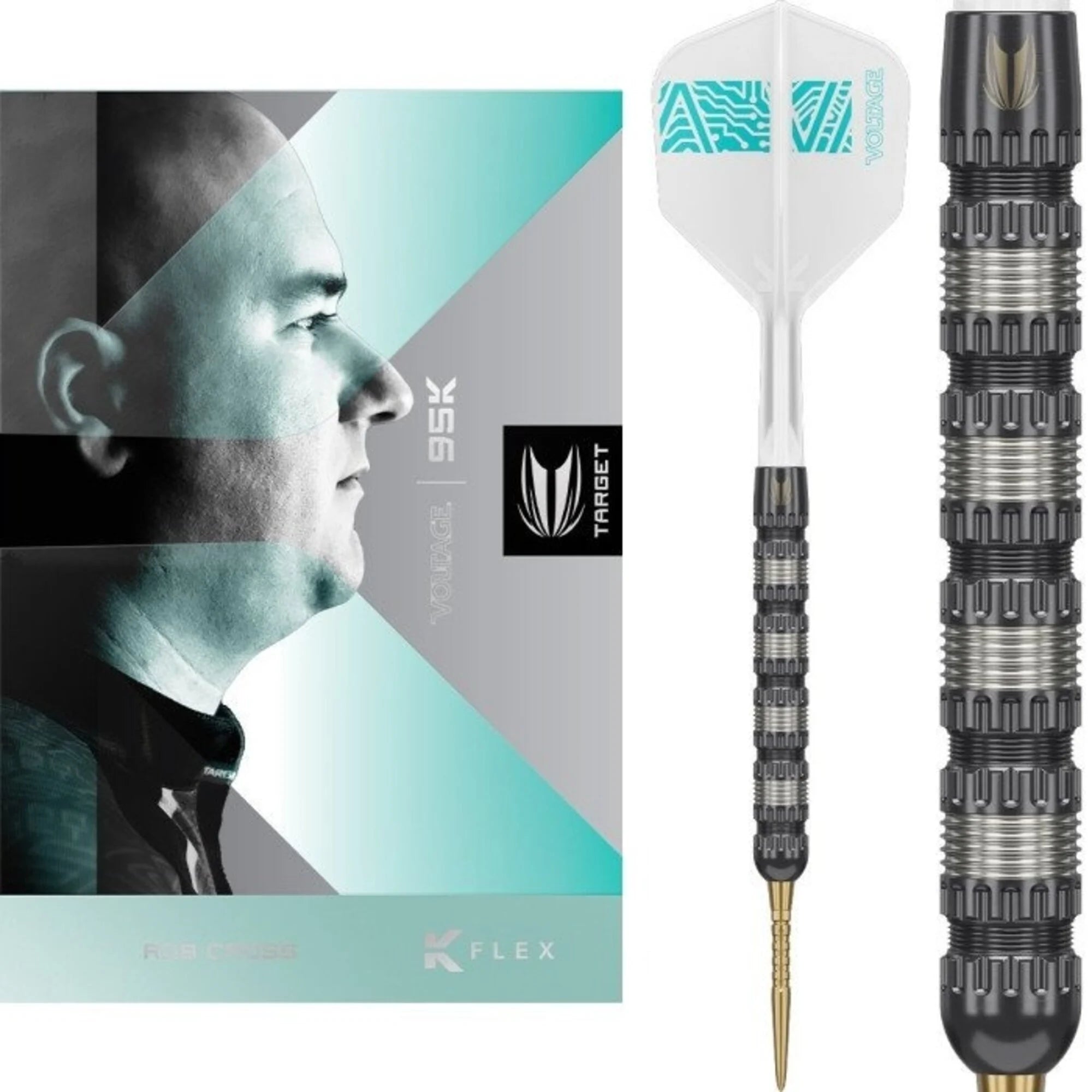 Target Rob Cross 95K 95% Tungsten Swiss Point Steel Tip Dart Set ...